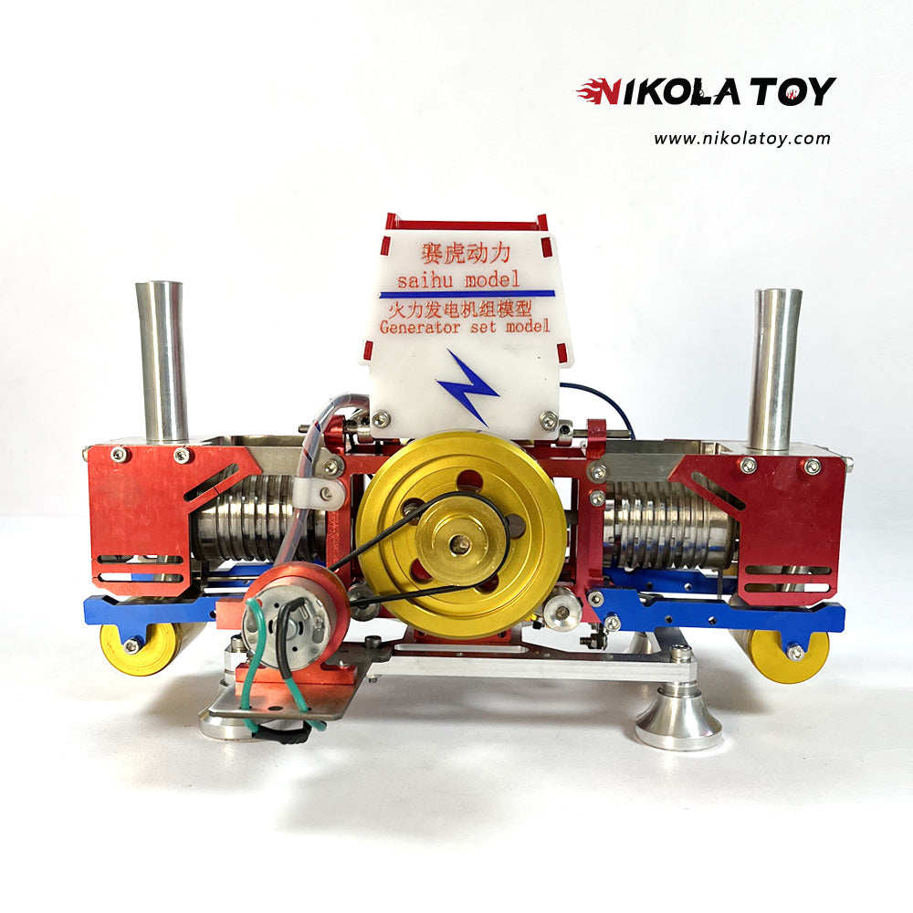 NikolaToy™ Double cylinder Stirling thermal power Generator Set ...