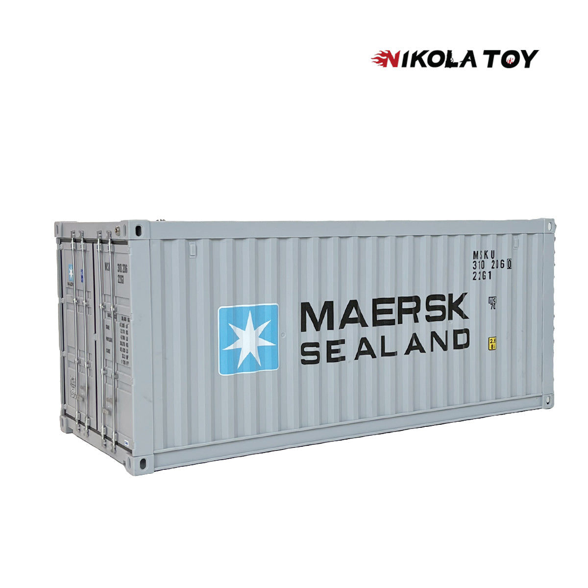 NikolaToy™ MAERSK large-sized container model toy with LED display box ...