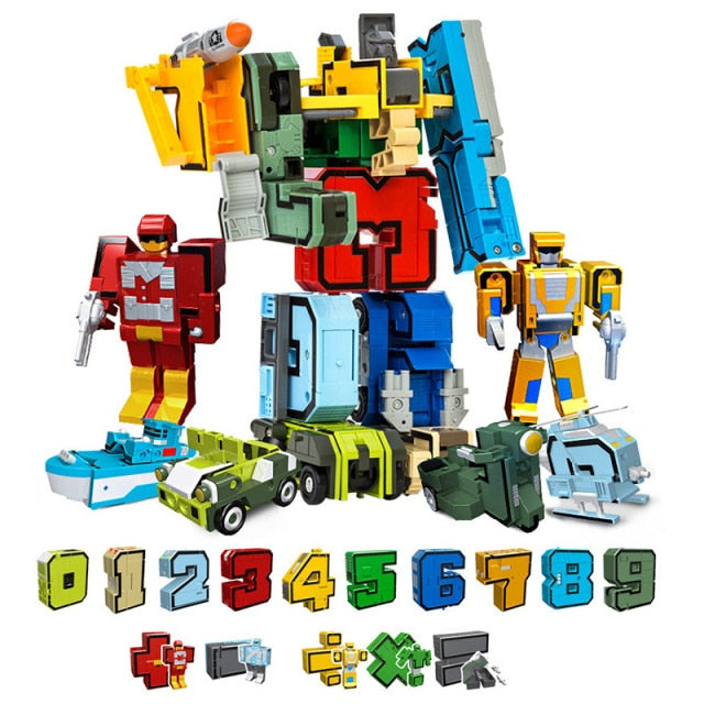 Digital deformation robot early education toy – Csnoobs Online Store